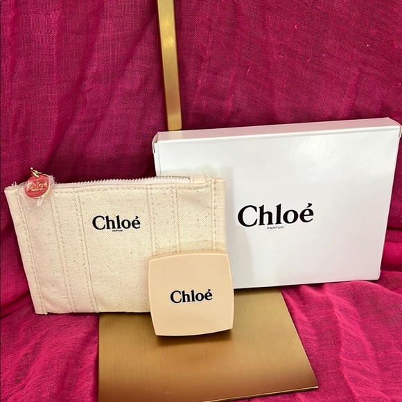 Chloe | Makeup | Chlo Cream Cosmetic Pouch Set | Poshmark